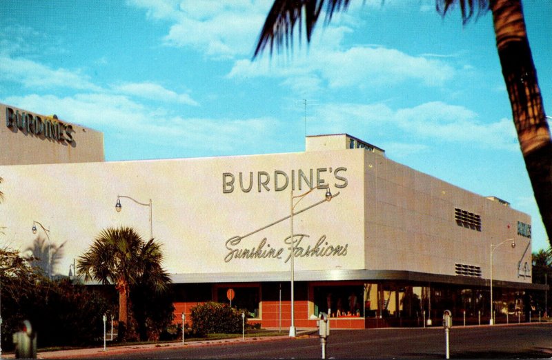 Florida Miami Beach Burdine's Department Store Meridian At Seventeenth ...