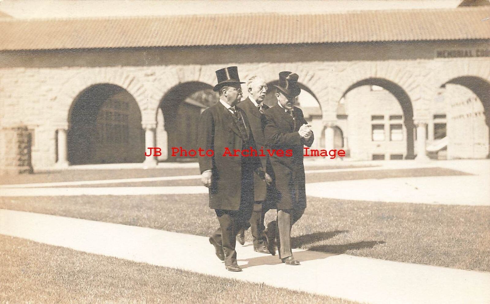 President Theodore Teddy Roosevelt, RPPC, Stanford Univeristy Campus ...