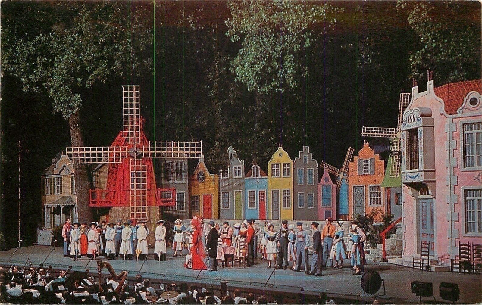 St Louis MO~Municipal Opera~Scene From "The Red Mill"1962 Postcard ...