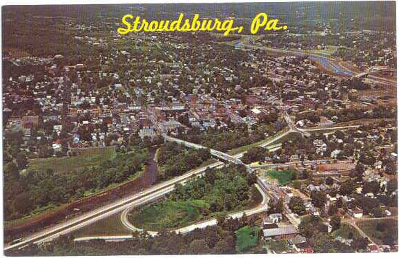 Air View of Stroudsburg Pennsylvania PA | United States - Pennsylvania ...