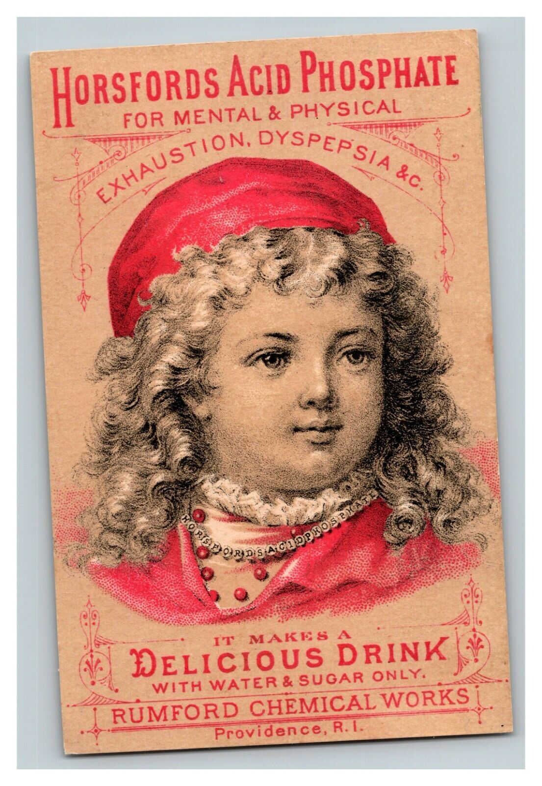 Vintage 1880's Victorian Trade Card - Horsford's Acid Phosphate Quack ...