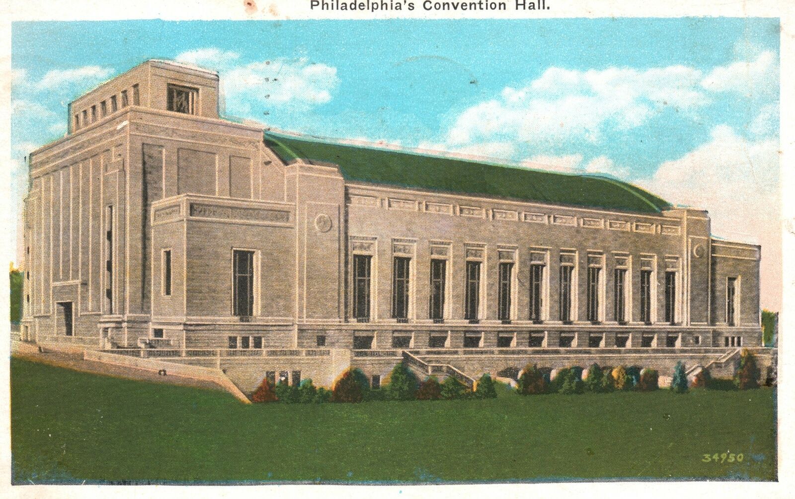 Vintage Postcard 1934 Convention Hall Building Philadelphia Penn. PA ...