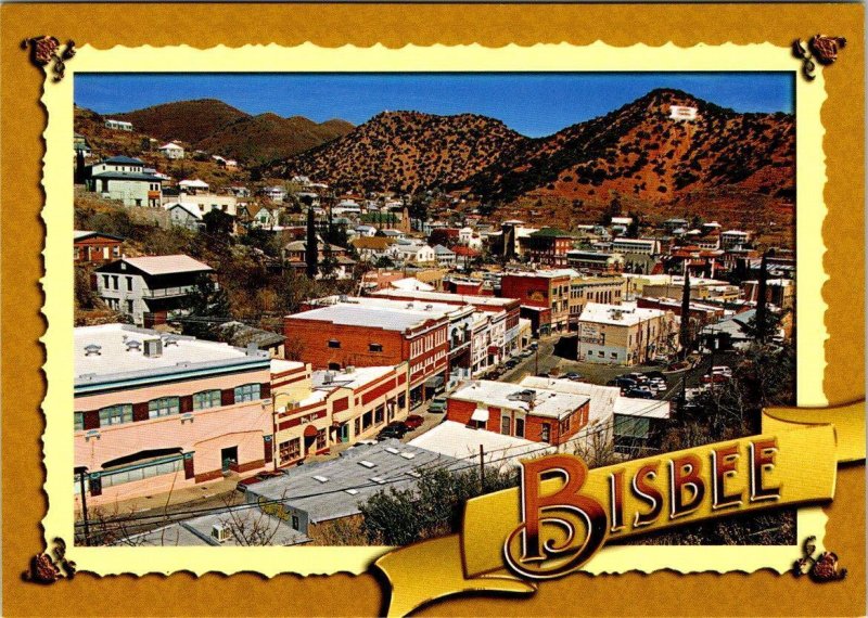 2~4X6 Postcards BISBEE, AZ Arizona OLD BISBEE & STREET SCENE Bird's Eye ...