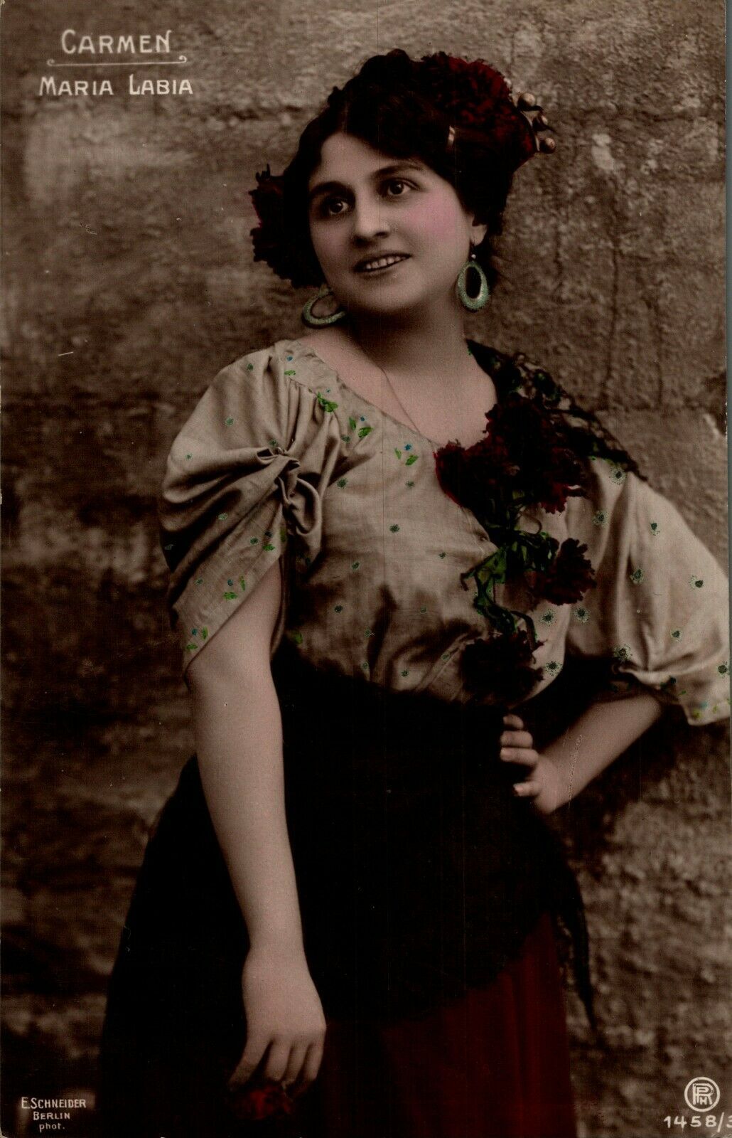 Art Nouveau Lady Carmen Maria Labia Italian Operatic Soprano Vintage RPPC 08.56 | Europe - Italy ...