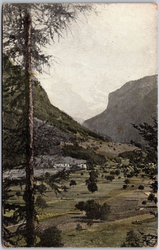 The Jungfrau - Swiss Alps Scene From The Beautiful Valley Of Interlaken ...