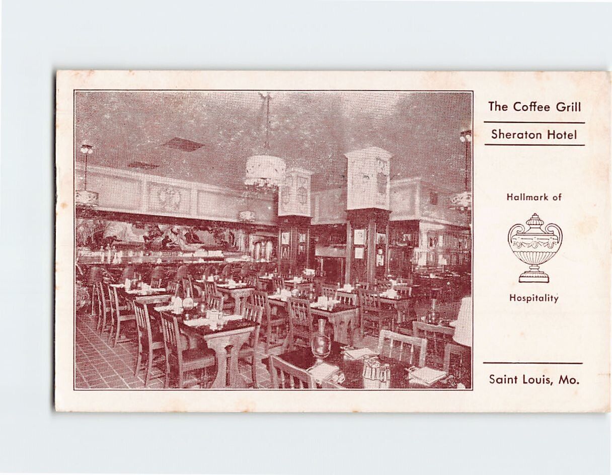 Postcard The Coffee Grill Sheraton Hotel St. Louis Missouri USA ...