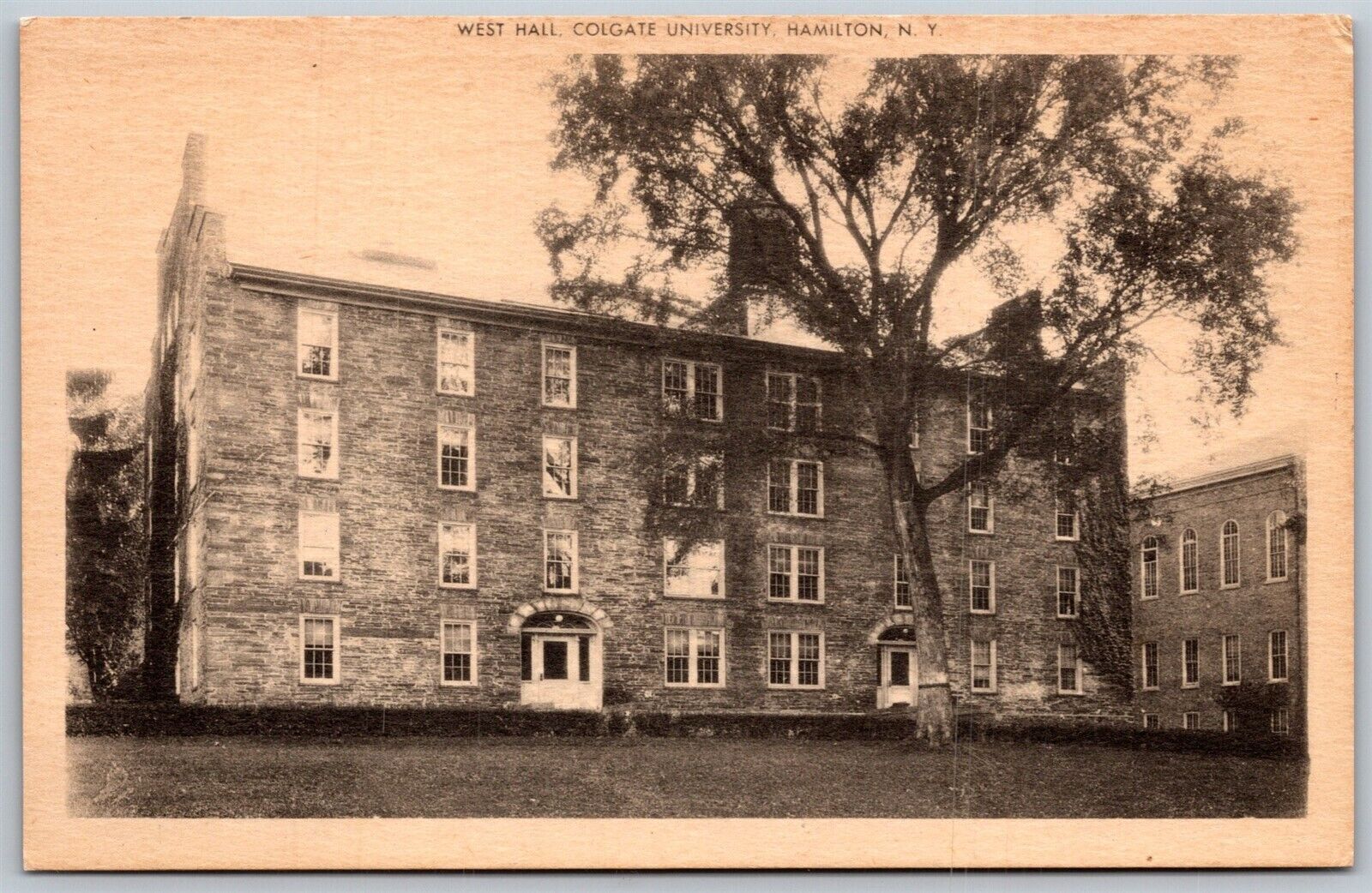 Vtg Hamilton New York NY West Hall Colgate University 1940s View ...