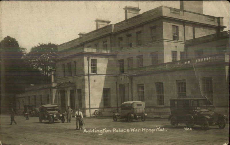 WWI England Addington Palace War Hospital c1915 Real Photo Postcard ...