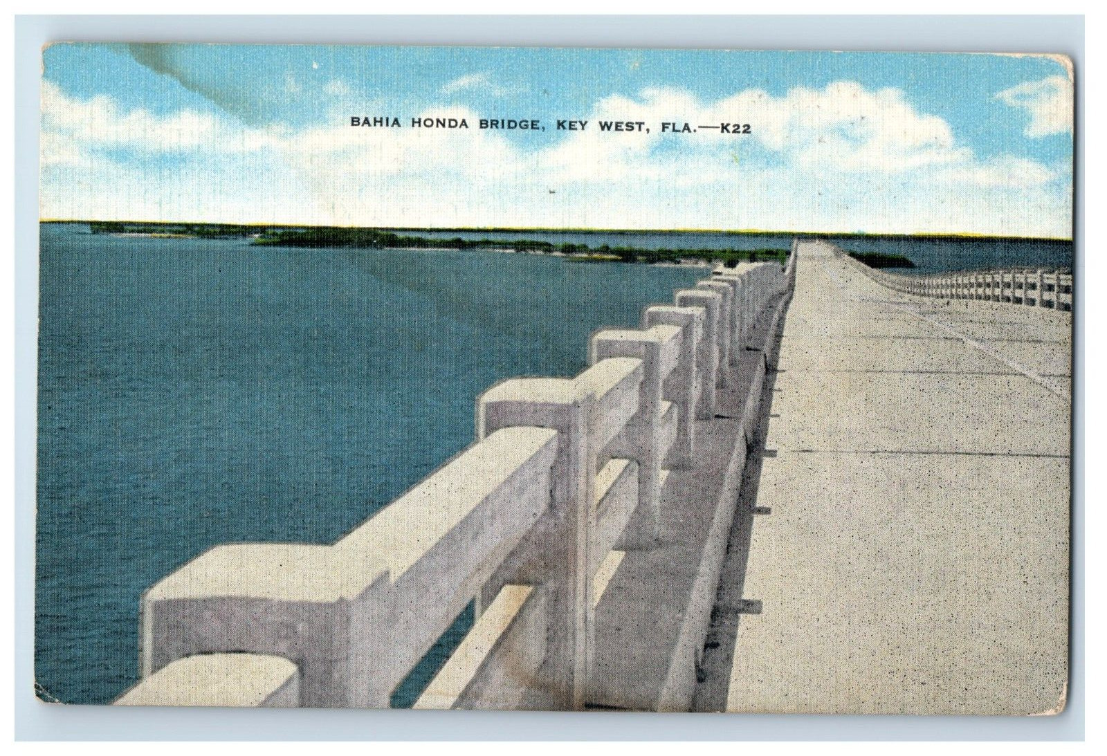 Vintage Bahia Honda Bridge Key West Florida Postcard F147E | United ...