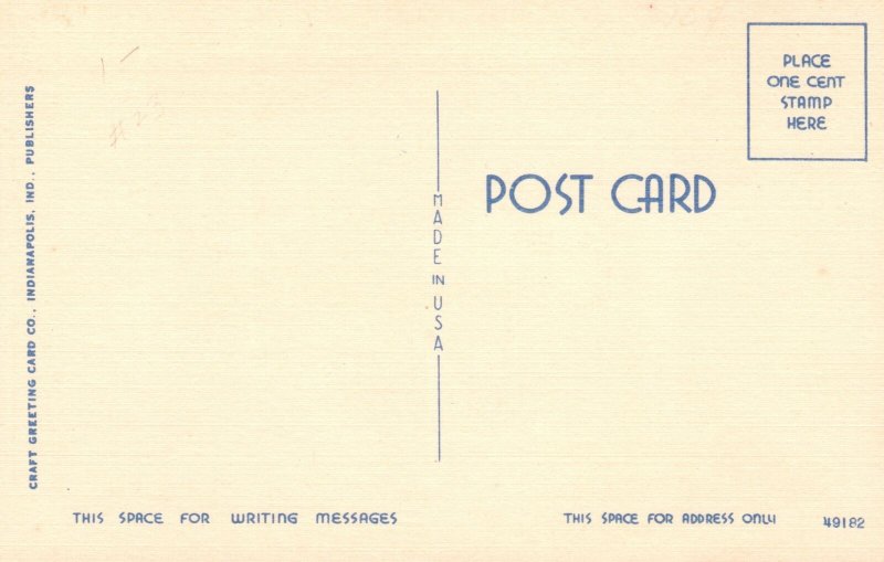 Vintage Postcard 1930's Traction Terminal Building Indianapolis Indiana ...
