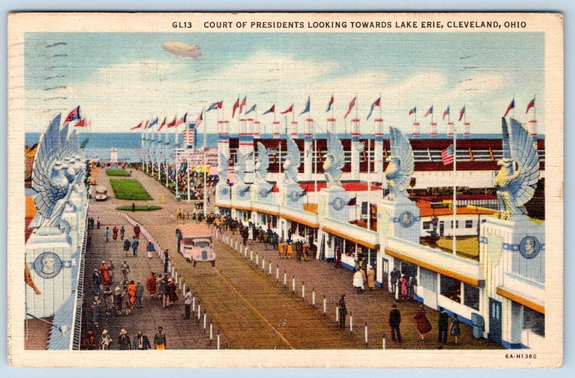 1936 Court of Presidents Great Lakes Exposition Cleveland Ohio Postcard ...