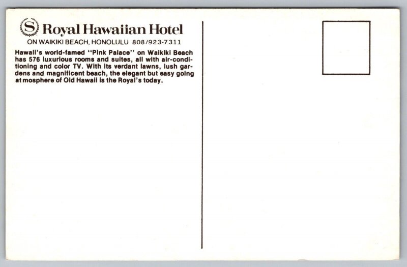 Royal Hawaiian Hotel Waikiki Beach Honolulu Beach Reflections Vintage ...