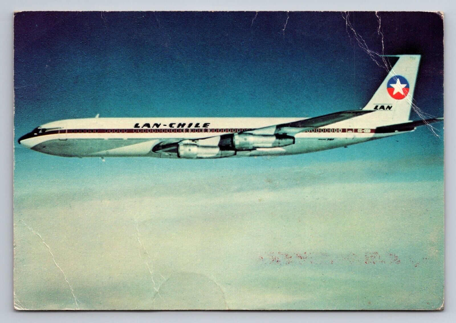 Lan-Chile Boeing 707 Airline Aircraft Postcard | Latin & South America ...