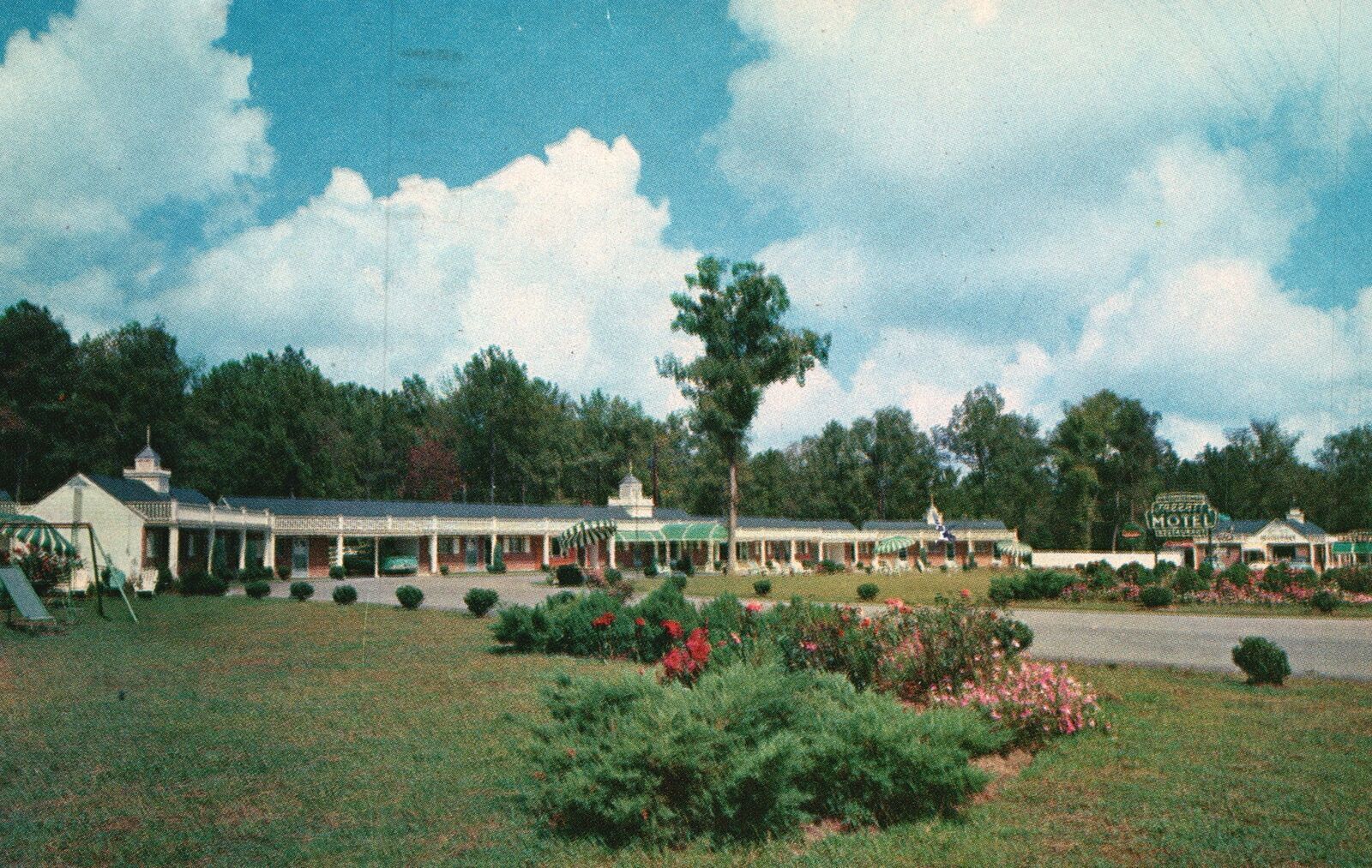 Vintage Postcard 1950 Jarrett Motel And Restaurant South Side Virginia ...