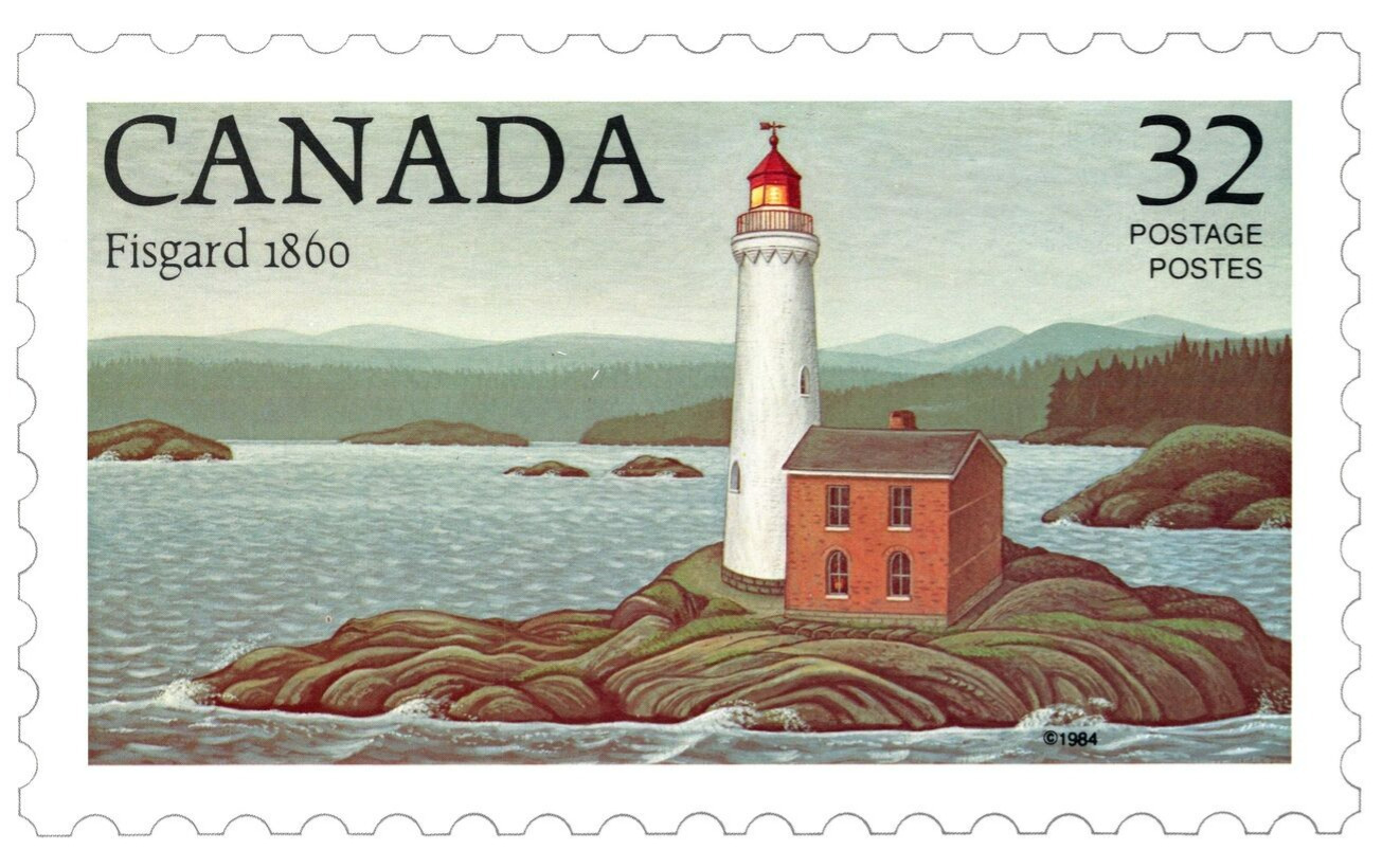 Canada Post Commemorative Postcard the Fisgard Lighthouse Vancouver ...