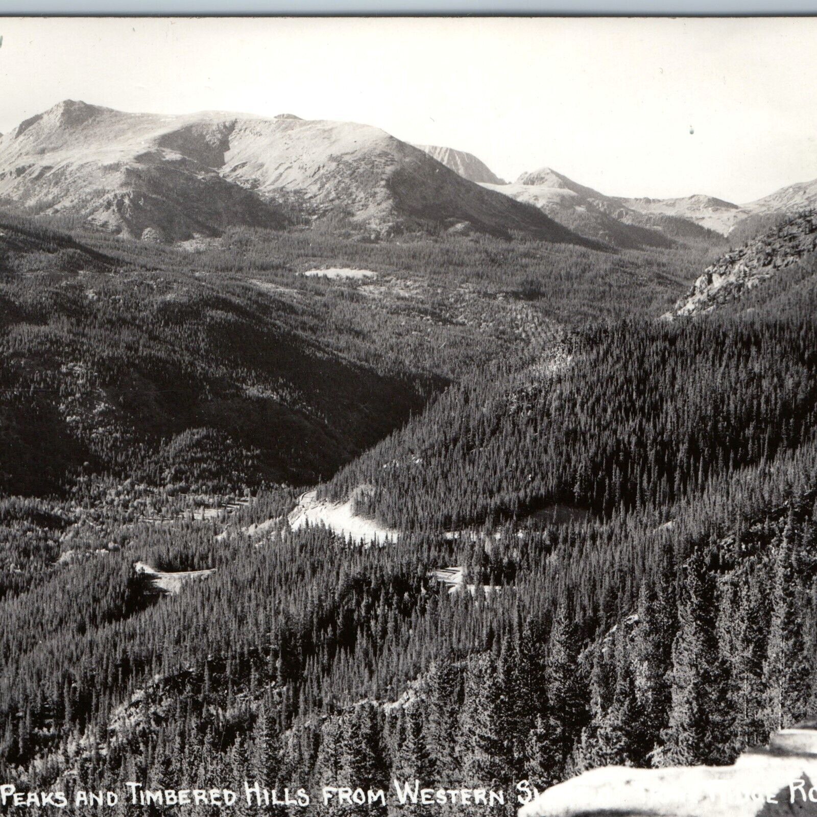 c1940s Grand Lake, Col Trail Ridge Road RPPC Rocky Mountain Park ...
