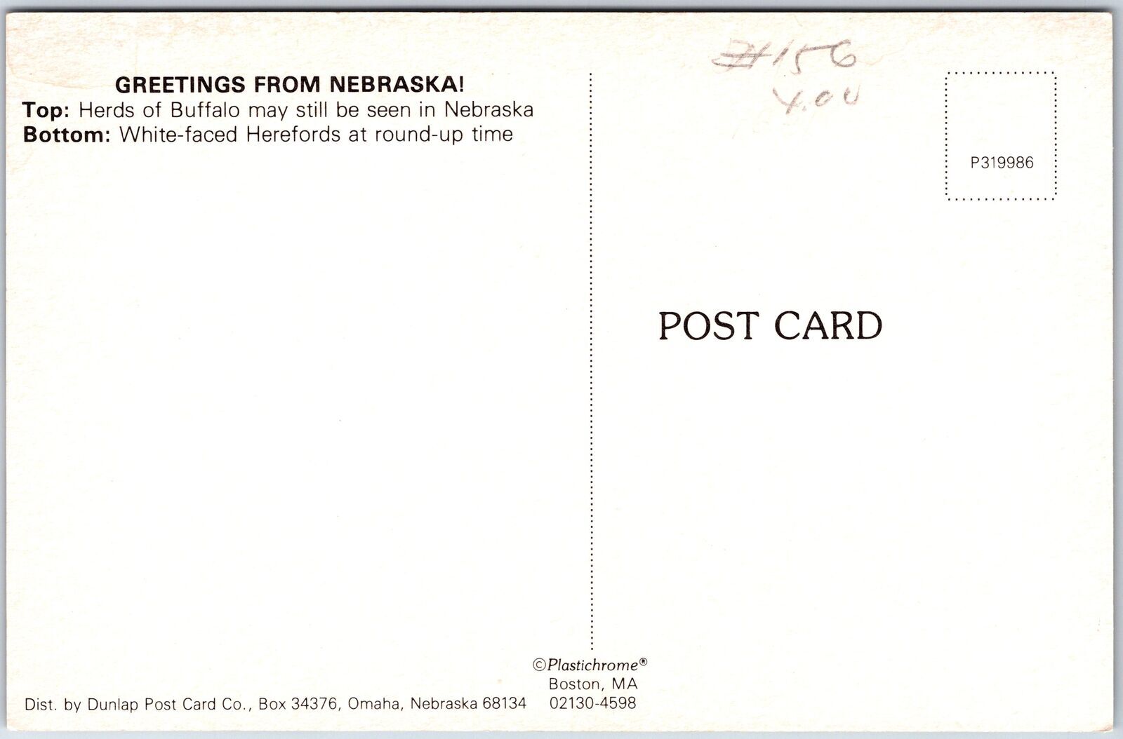 Vintage Postcard Dual Scenes of Nebraska Where the West Begins 1970s ...