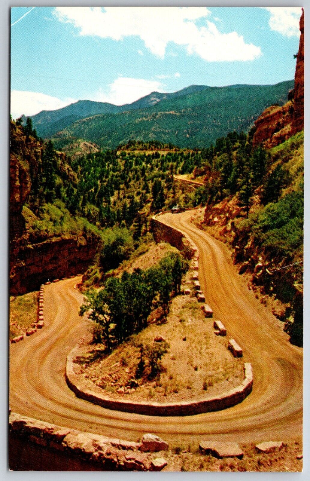 Drive to Cave of the Winds Manitou Springs CO UNP Unused Chrome ...