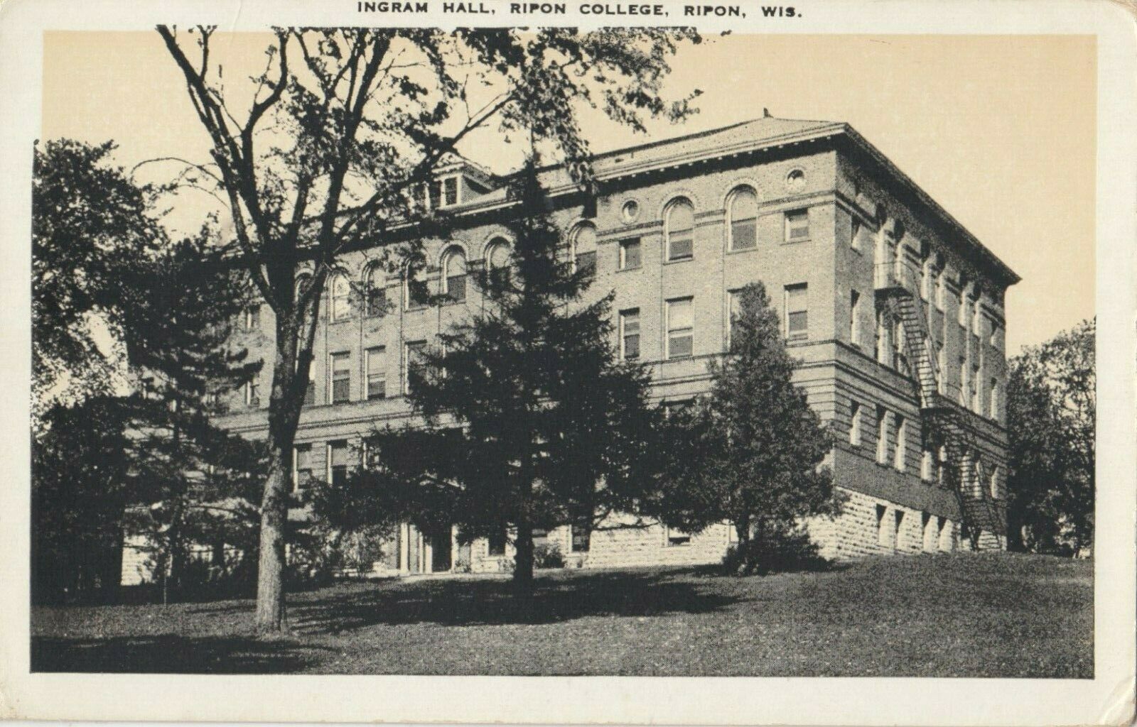 RIPON , Wisconsin, 1910s ; Ingram Hall Ripon College | United States ...