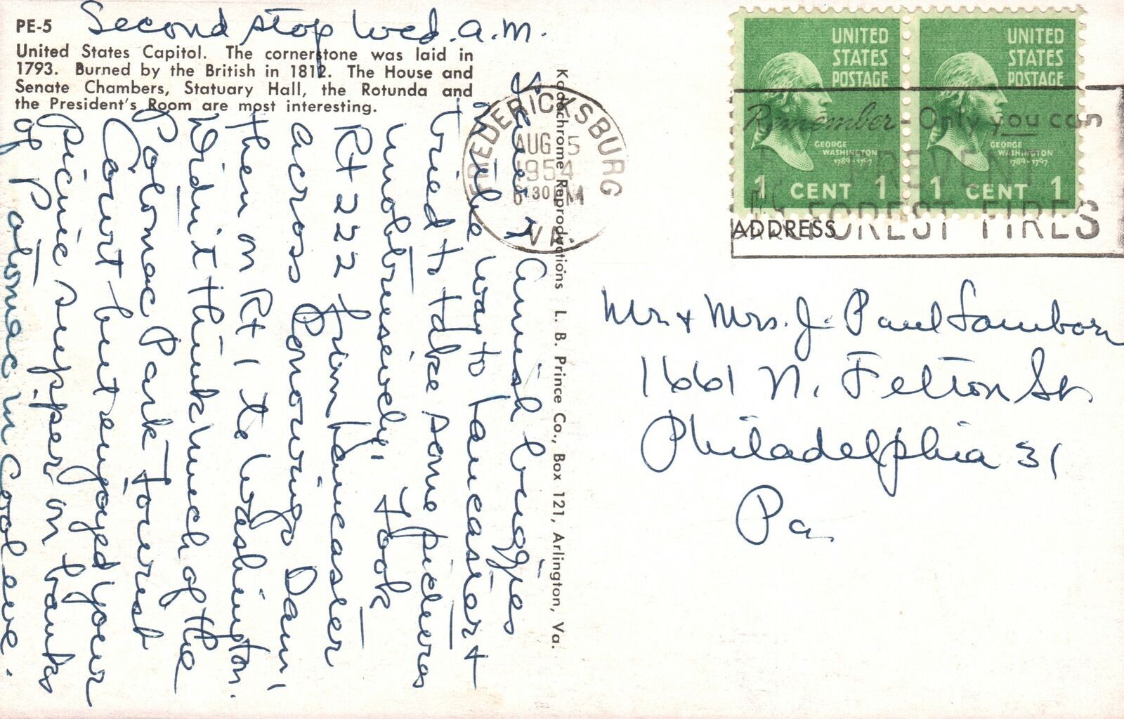 Postcard United States Capitol Building Burned By British In 1812 ...