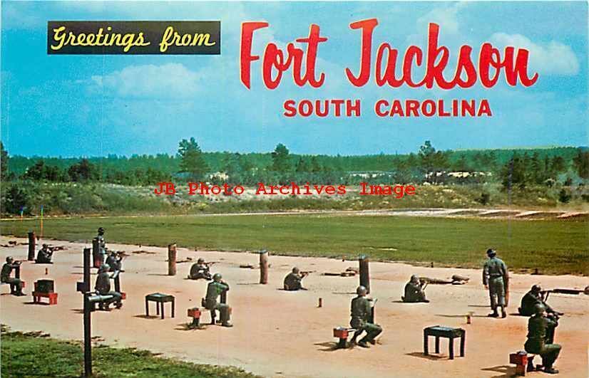 SC, Fort Jackson, South Carolina, Greetings, Train-Fire Range, Dexter ...