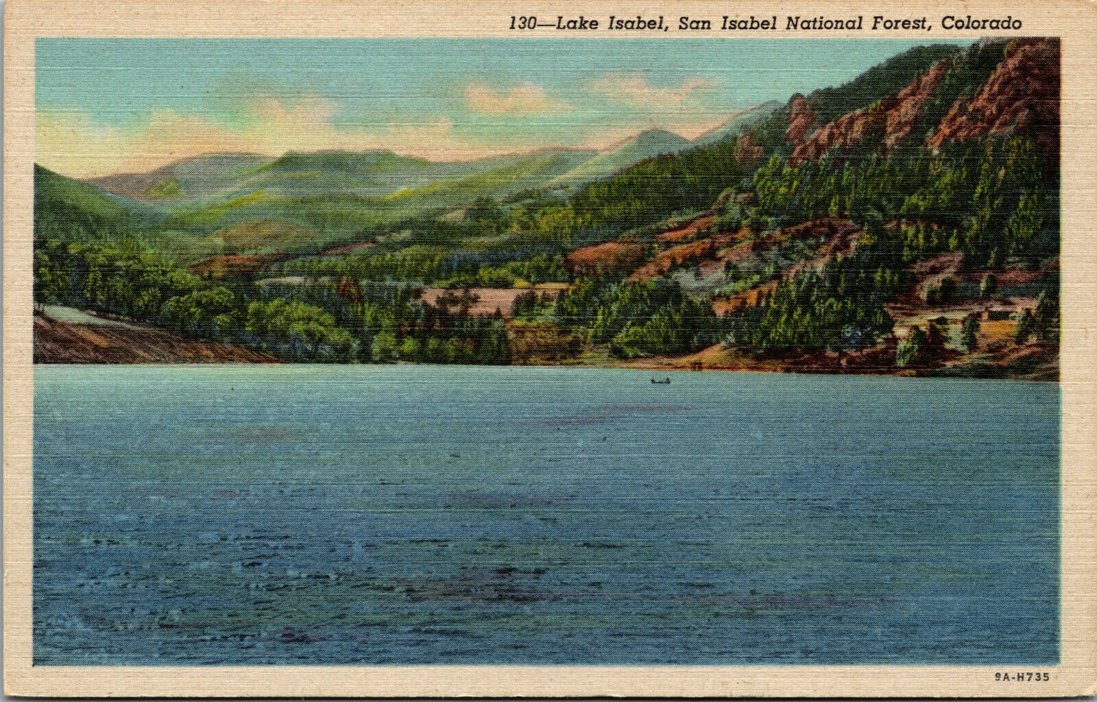 Vtg 1930s Lake Isabel San Isabel National Forest Rye Colorado CO Unused ...