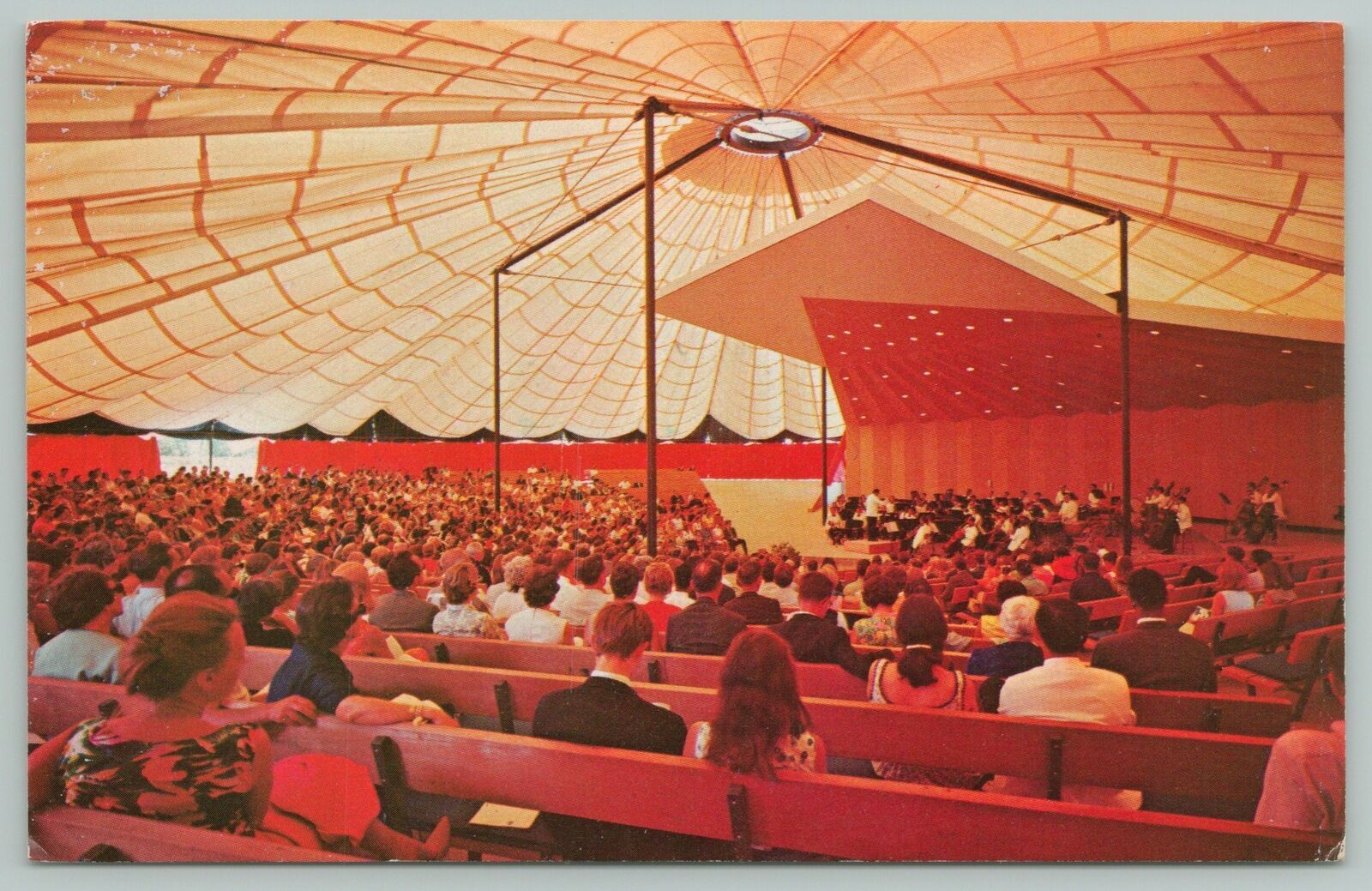 Aspen Colorado~Festival Amphitheater Tent Interior~Concert Stage~1960s ...