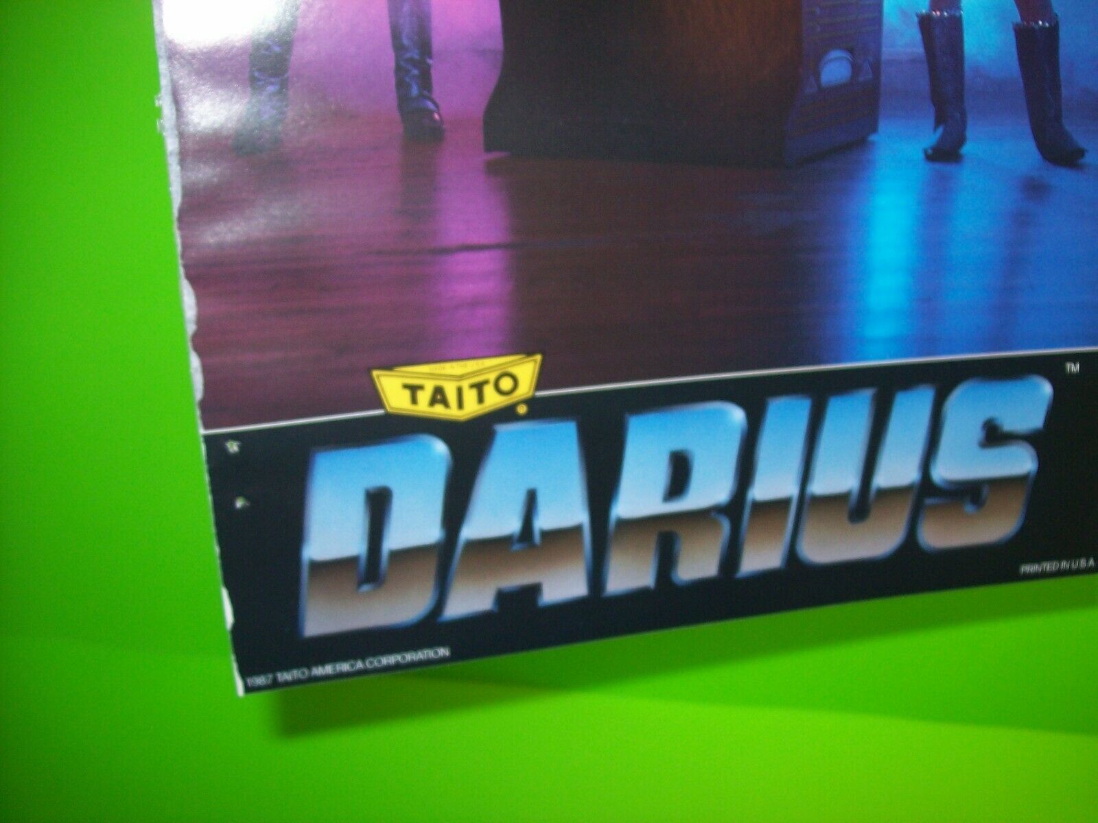 Darius Arcade Game FLYER 1987 Original Artwork Sheet Taito Space Age ...