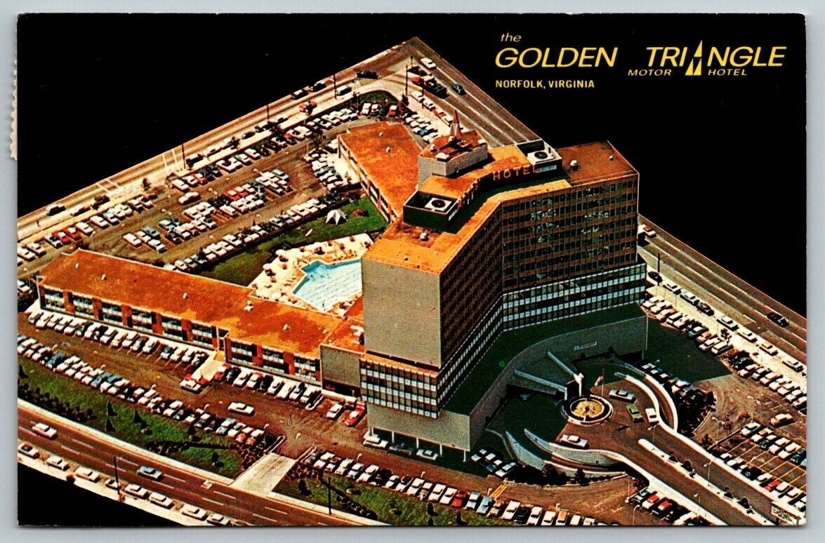 The Golden Triangle Motor Hotel Norfolk Virginia 1967 Postcard | United ...