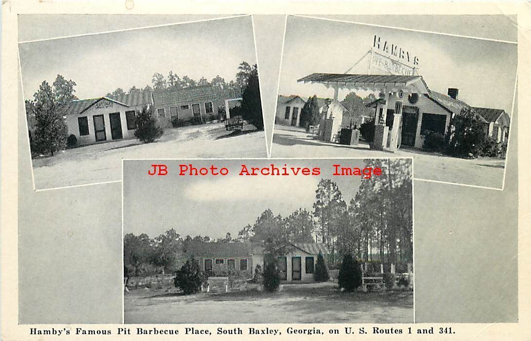 GA, South Baxley, Georgia, Hamby's Pit Barbecue Place Restaurant, Gas ...