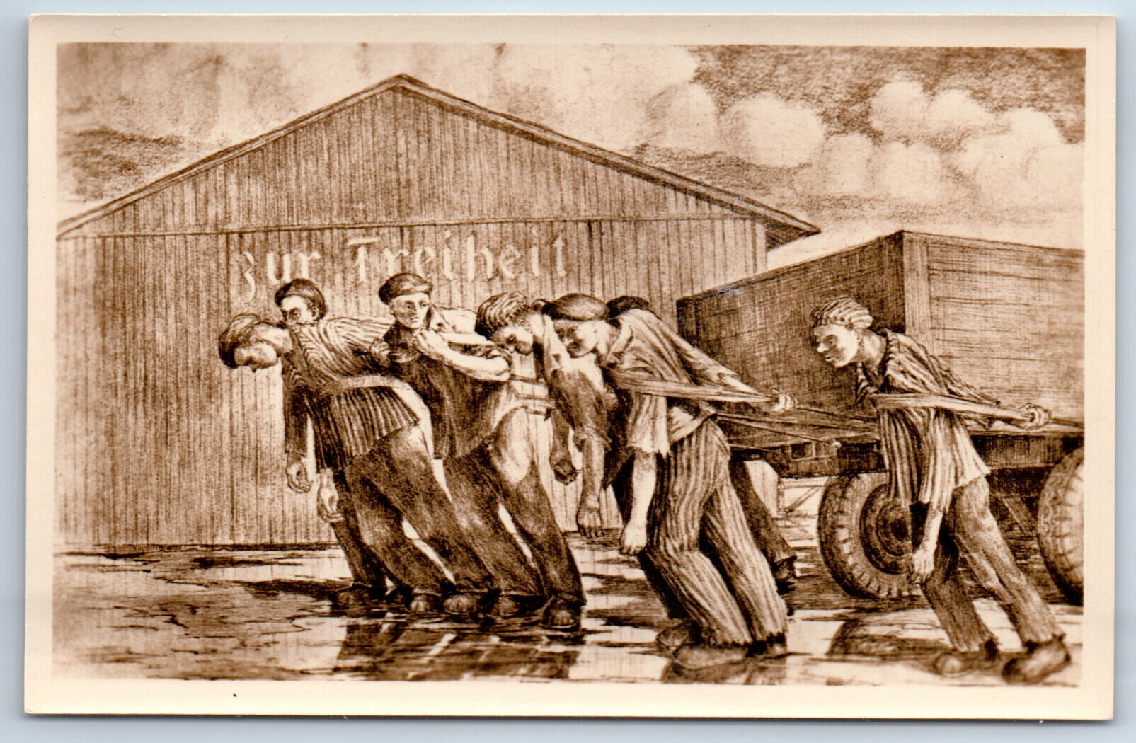 Sachsenhausen concentration camp WWII Nazi Real Photo RPPC DDR Vintage ...