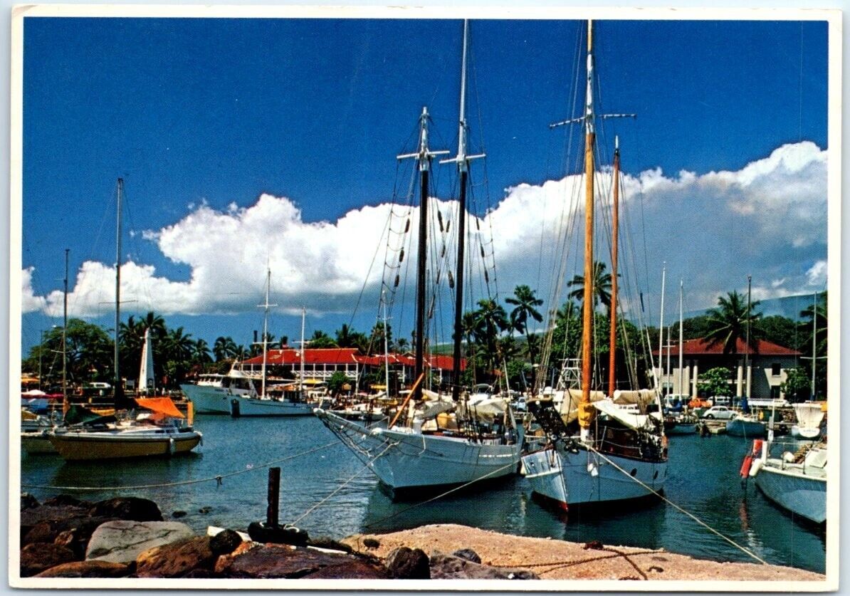 Postcard - Lahaina Harbor Under Mushroom Clouds - Lahaina, Hawaii ...
