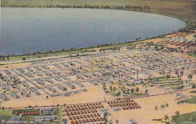 Florida Camp Blanding Hospital Area Kingsley Lake Curteich | United ...