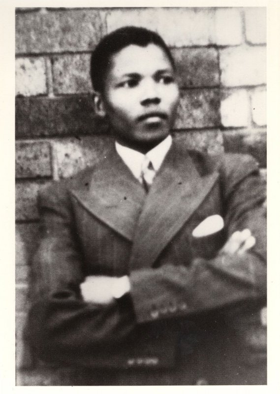 Nelson Mandela as 19 Years Old in Umtata Transkei Photo Postcard ...