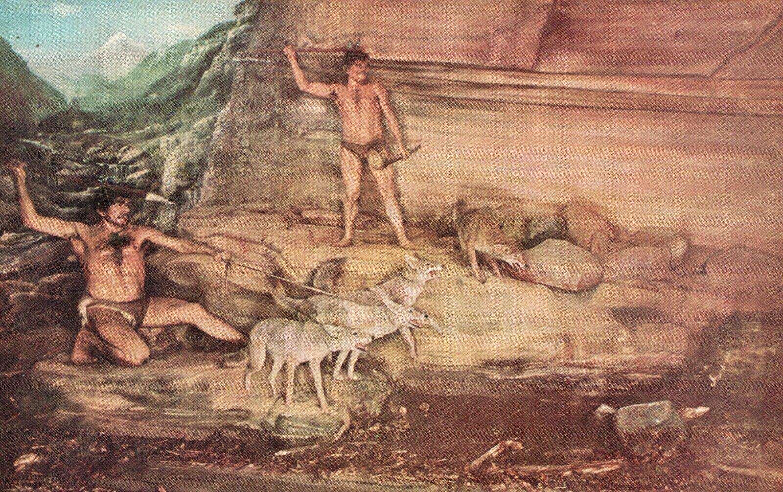 Vintage Postcard An Azilian Boar Hunt by Frederick Blaschke Chicago ...