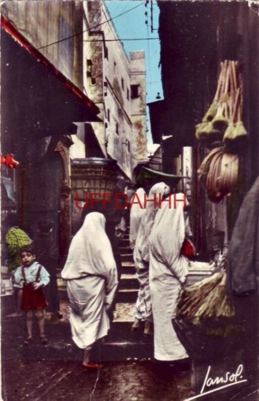 ALGER - UNE RUE DE LA CASBAH Couleur photo veritable 1961 | United ...