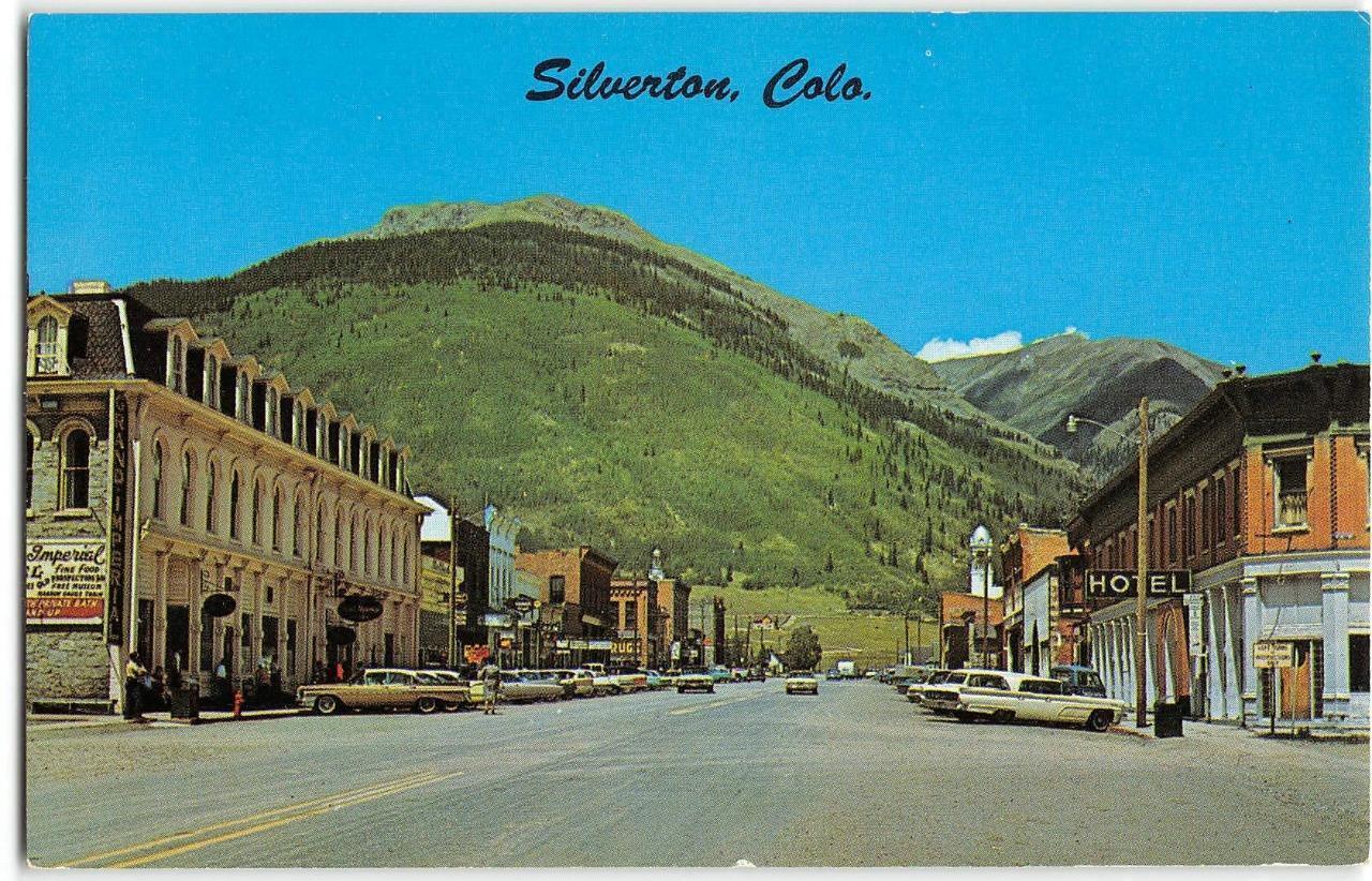 Animas River Valley SILVERTON, COLORADO Main Street Scene 1960s Vintage ...