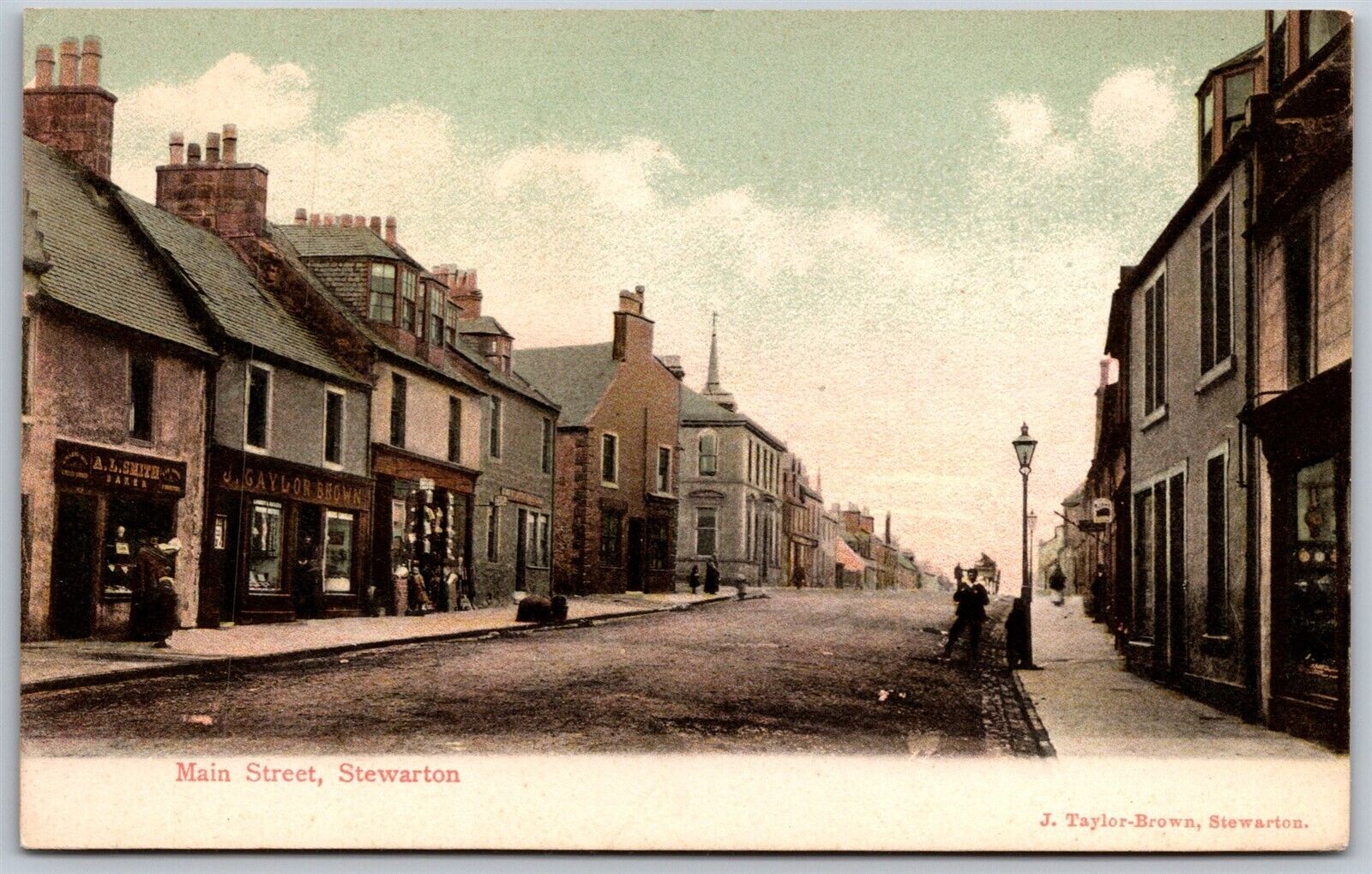 Vtg Stewarton Main Street View East Ayrshire Scotland 1910s Old ...