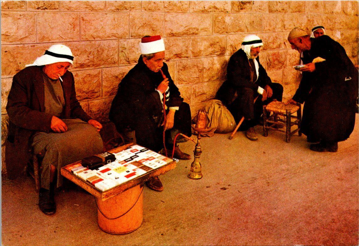 Israel Jerusalem Men Smoking The Waterpipe | Asia & Middle East ...