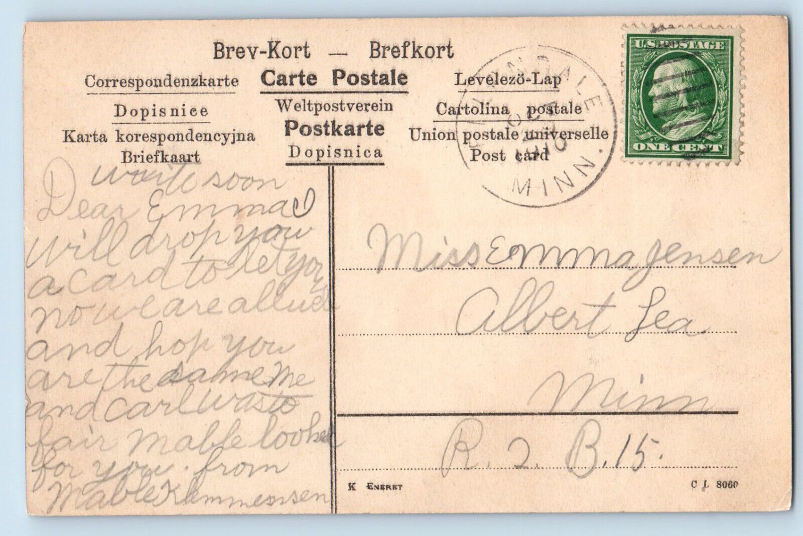 Copenhagen Denmark Postcard Viaduct at Klampenborg 1910 Posted Antique ...