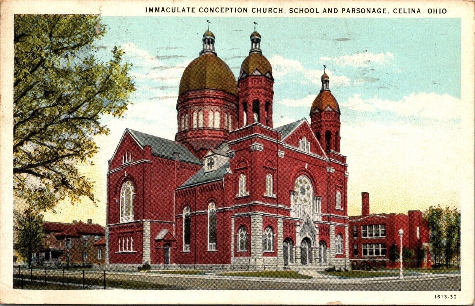 Immaculate Conception Church School Parsonage Celina Ohio Cancel 1944 ...
