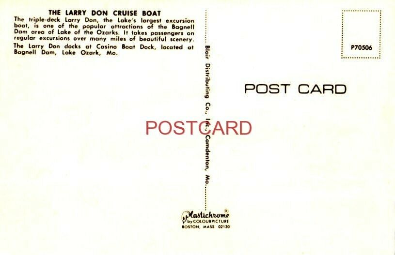 The Triple-Deck "Larry Don" Lake of the Ozarks' Largest Excursion Boat ...