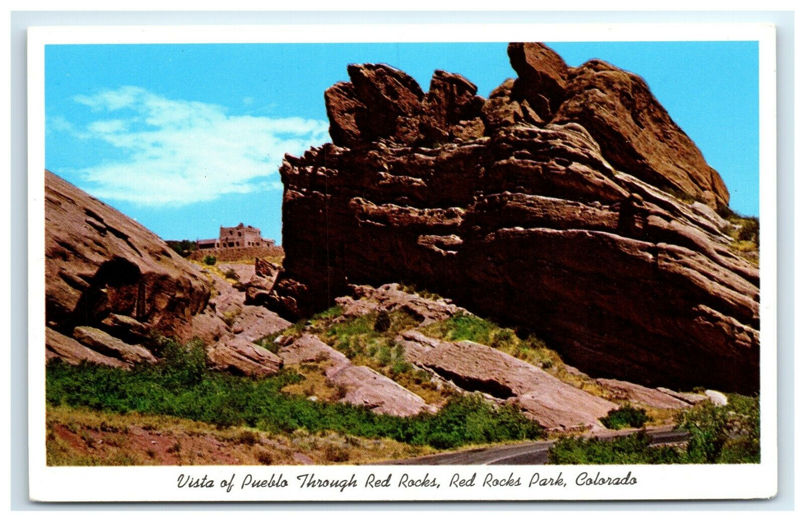 Postcard Vista of Pueblo Through Red Rocks Park Colorado CO C50 ...