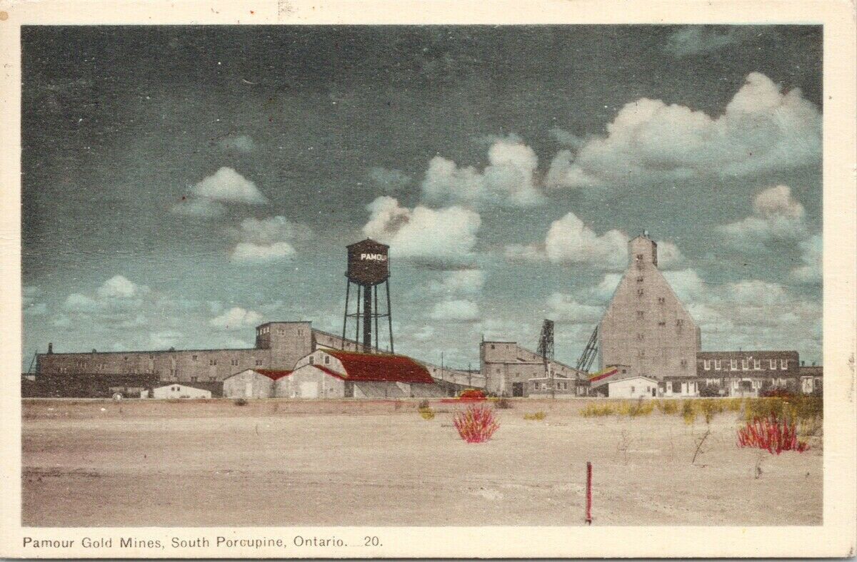Pamour Gold Mines South Porcupine Ontario Postcard F33 | Canada ...