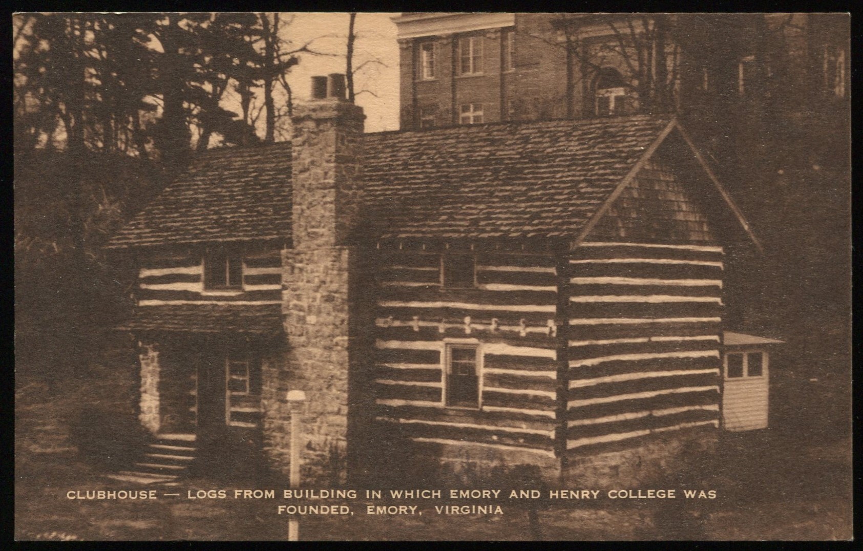Clubhouse. Emory and Henry College, Emory, VA. 1930s Artvue postcard ...