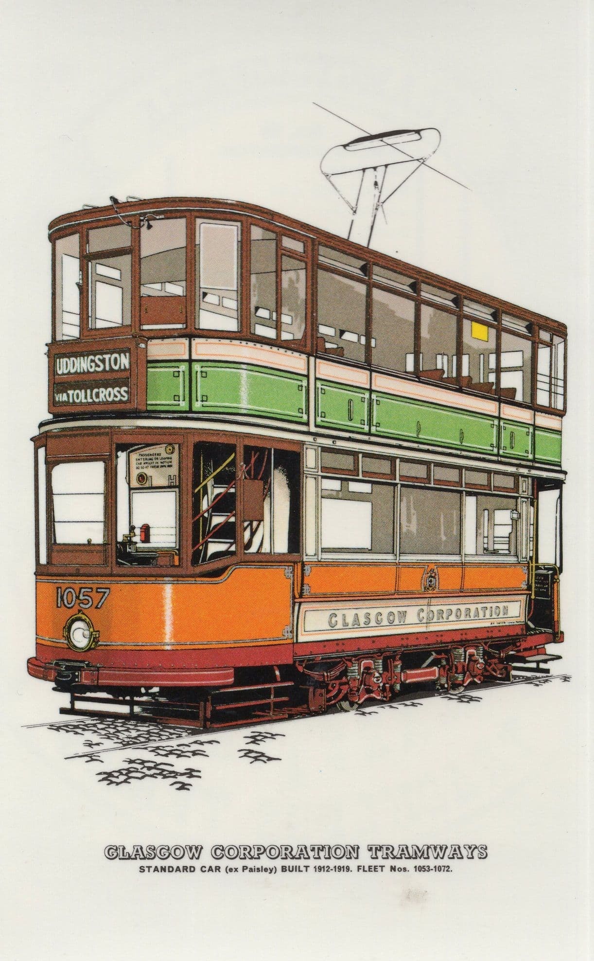 Ferguslie Mills Paisley Bus Glasgow Tramways Paisley Tram Postcard ...