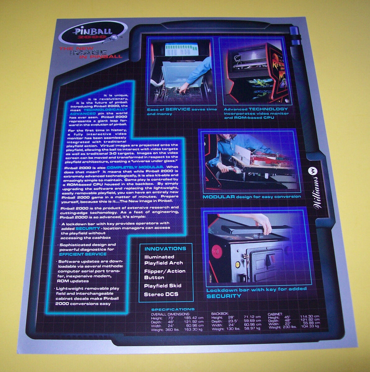 Pinball 2000 Original NOS FLYER Revenge From Mars System Art Print ...