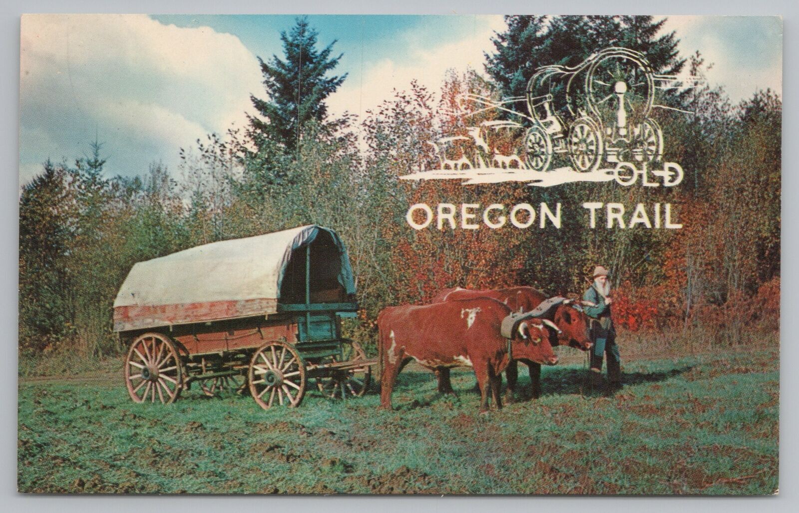 Oregon~The Old Trail~Wagons Came The Pioneers On Pacific Northwest ...