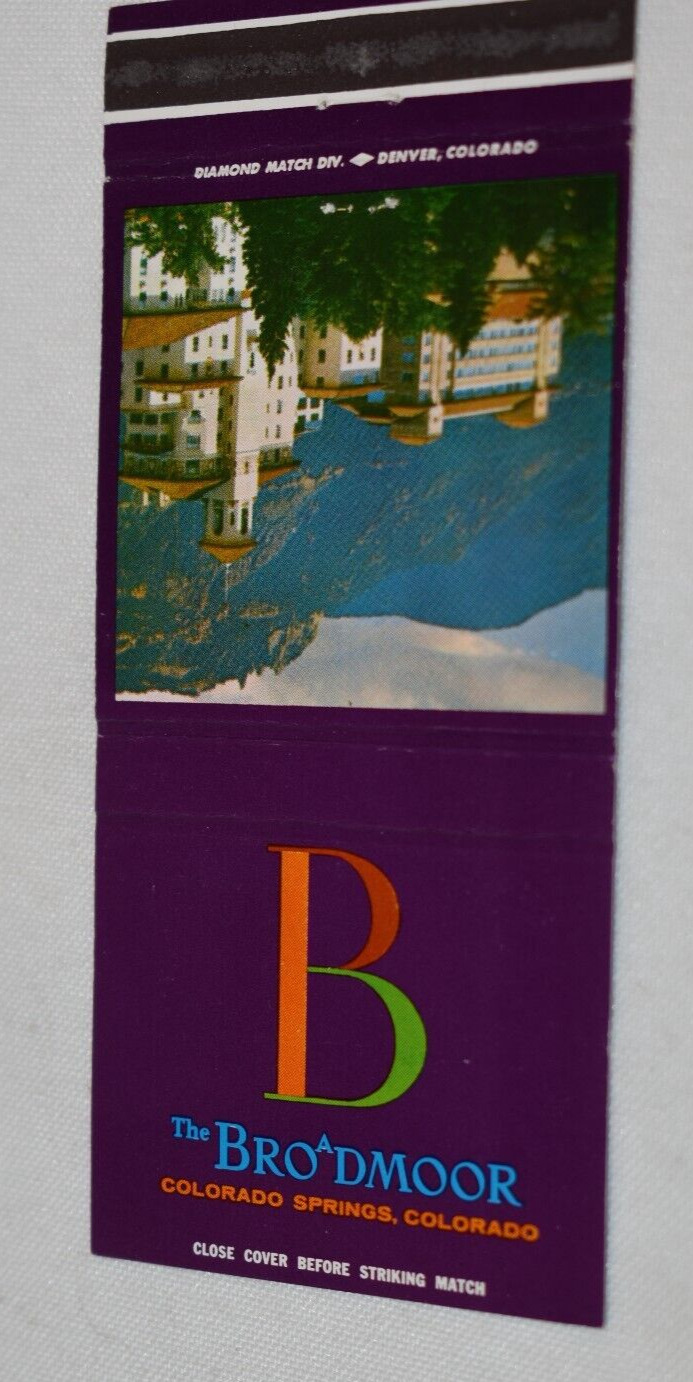 The Broadmoor Colorado Springs Colorado 30 Strike Matchbook Cover ...