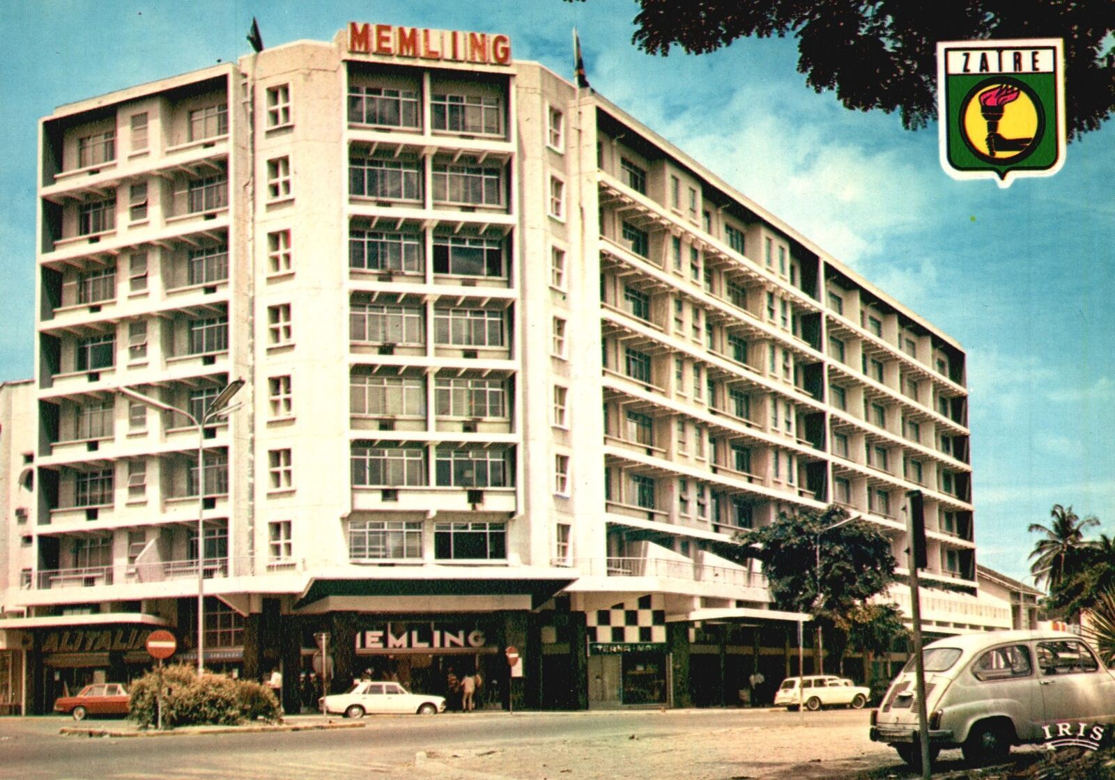 Vintage Postcard Republique Du Zaire Kinshana Hotel Memling Kinshasa ...